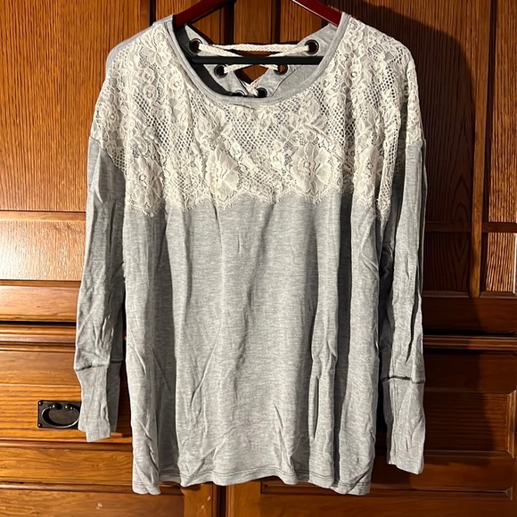 Rewind | Tops | Rewind 2x Top With Lace Front And Back | Poshmark